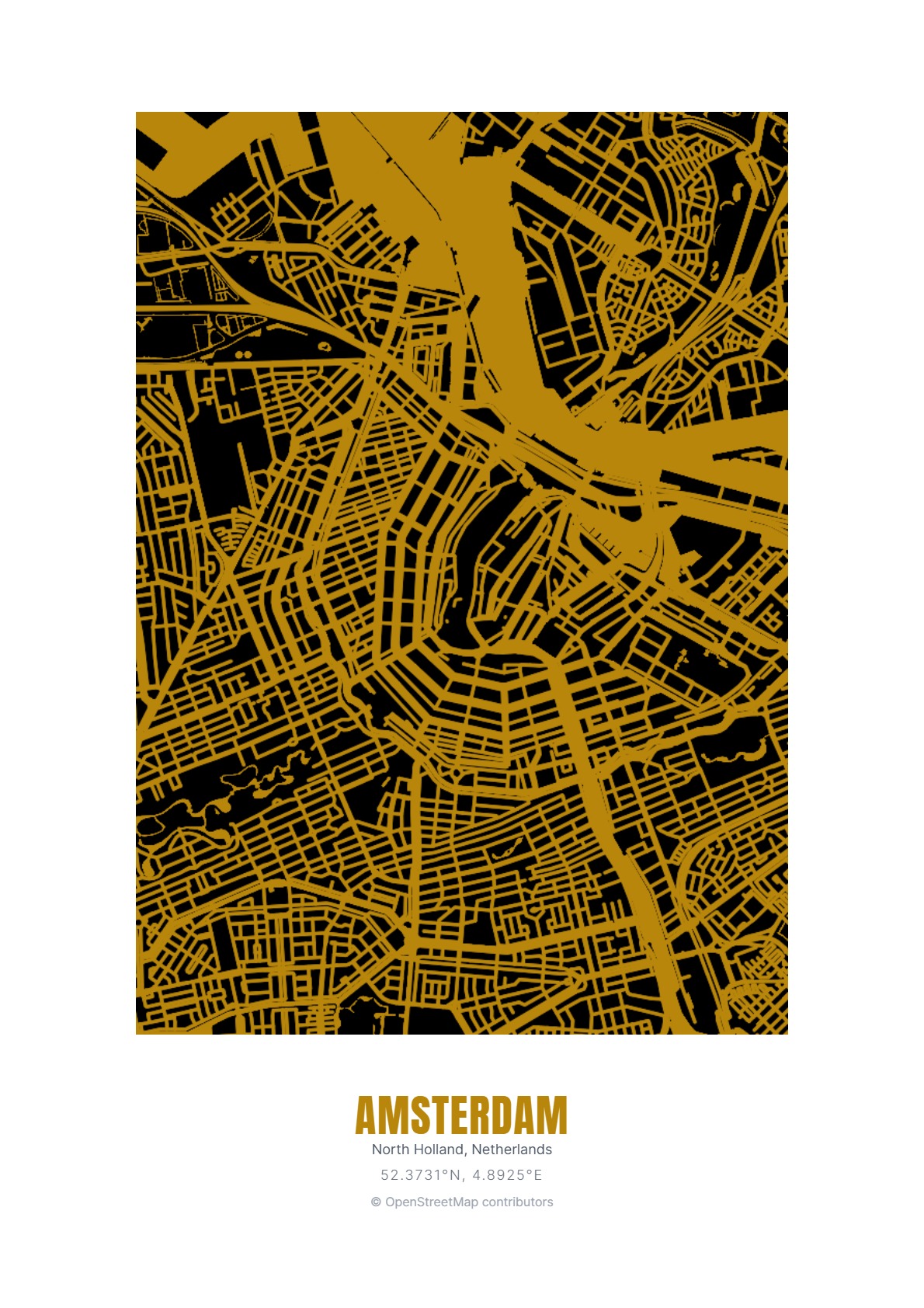 City Map Generator - Create Beautiful Black & White City Maps